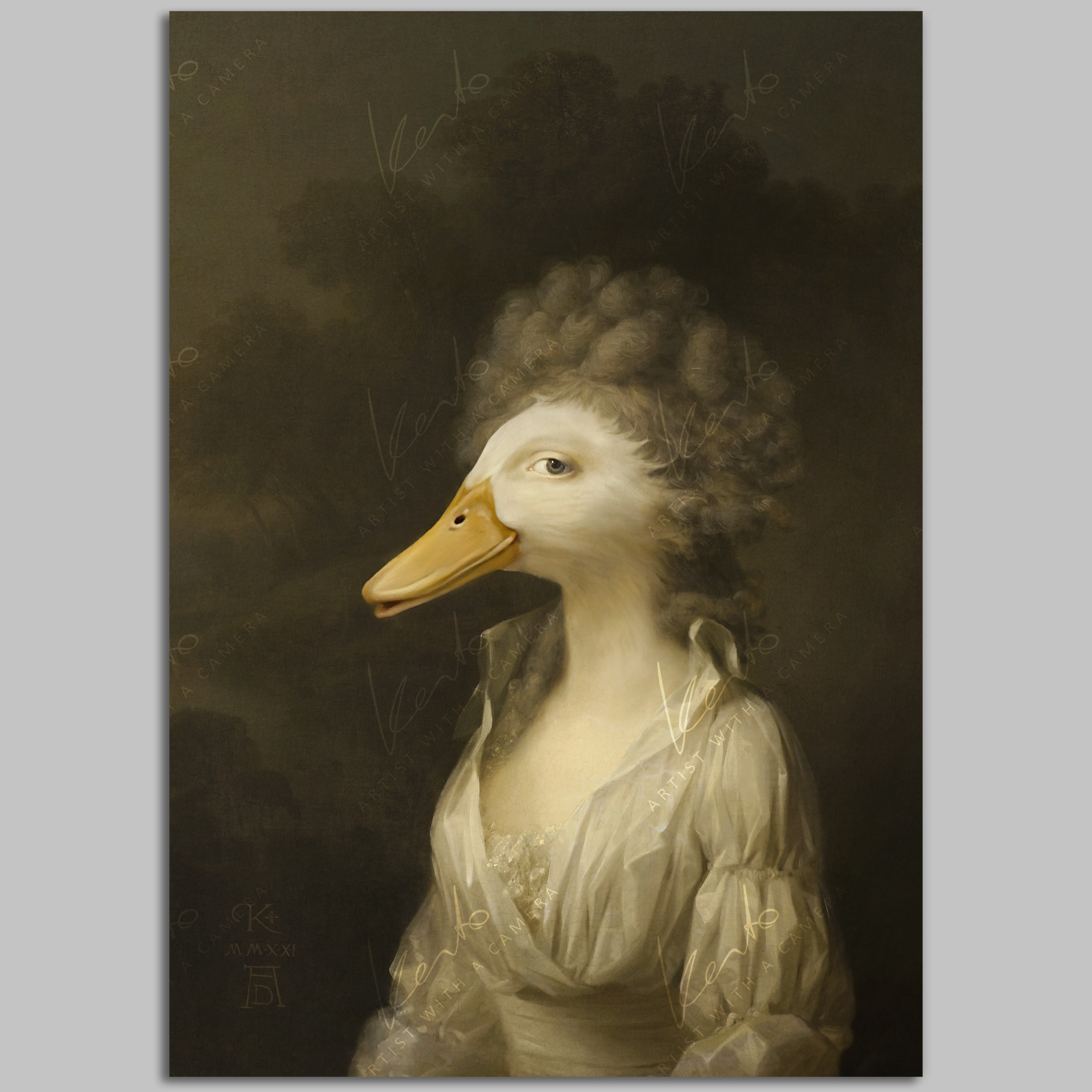 Portrait of Johanna Ferdinanda Collen, duck fine art print – Kerto Art